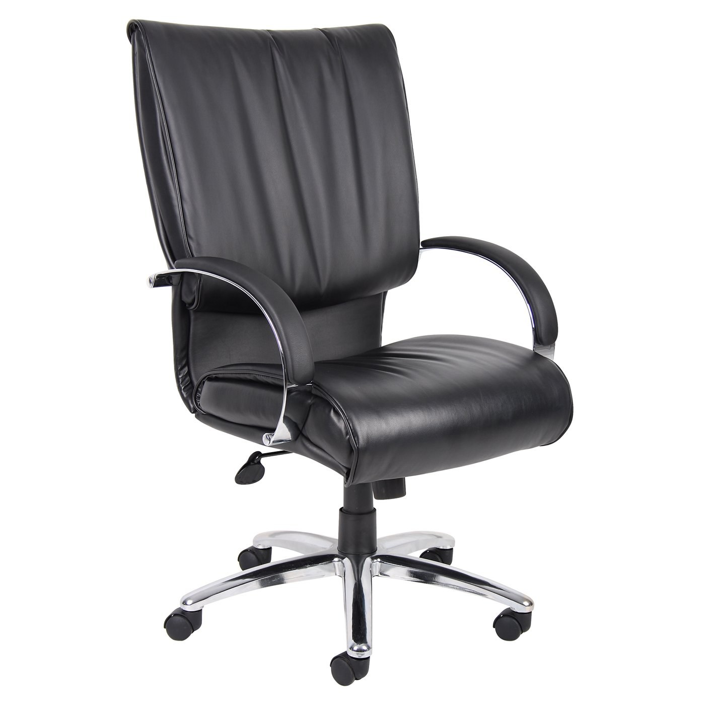 Executive Office Chair with Chrome Finish - With Knee Tilt by Boss ...