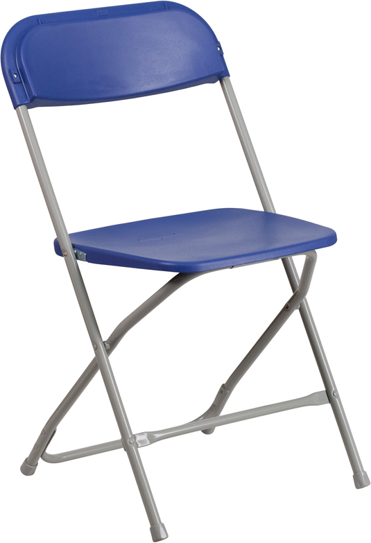 HERCULES Series 800 lb. Capacity Premium Blue Plastic Folding Chair ...