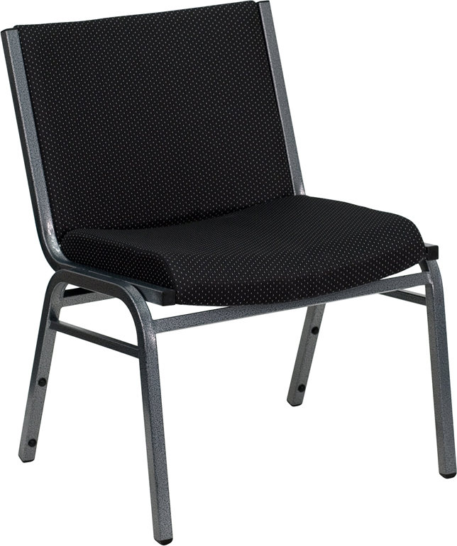 HERCULES Series Big & Tall 1000 lb. Rated Black Fabric Stack Chair - by ...