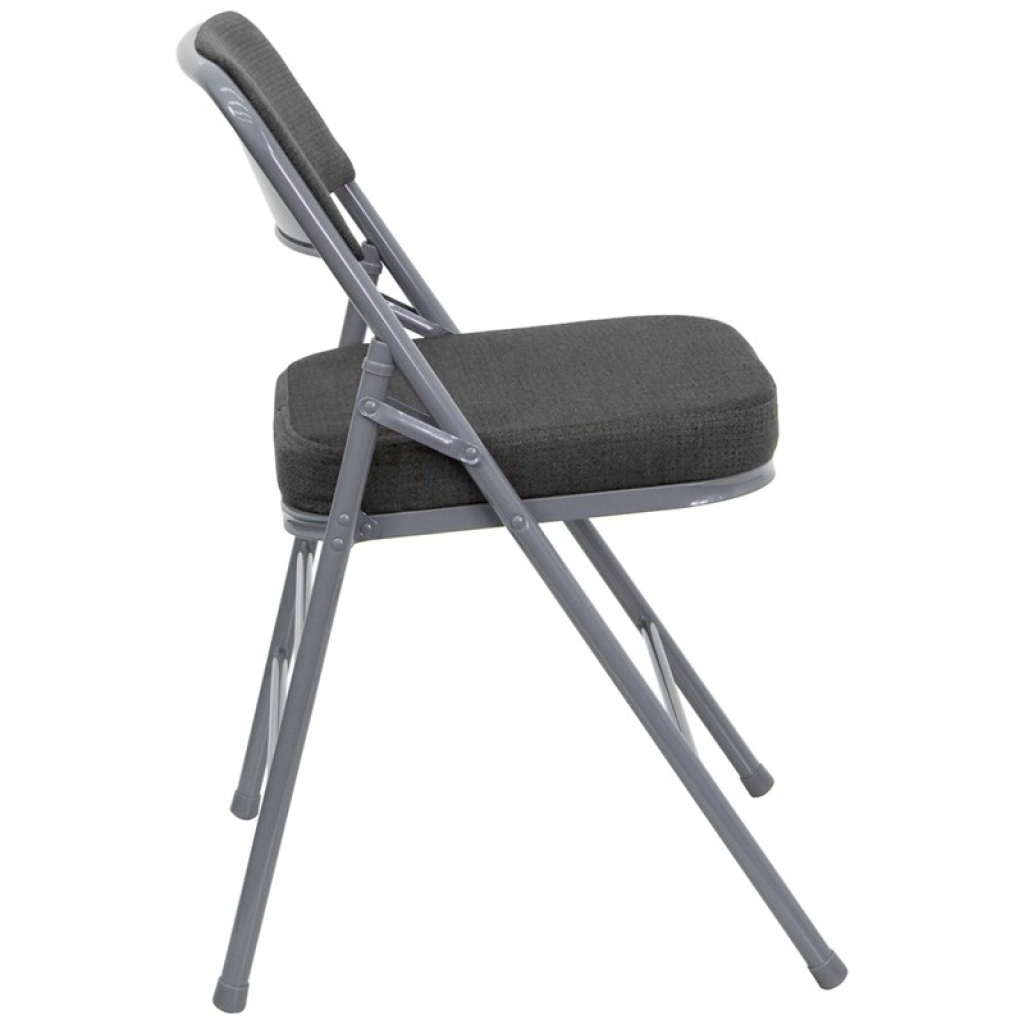 Personalized HERCULES Series Triple Braced & Double Hinged Gray Metal ...