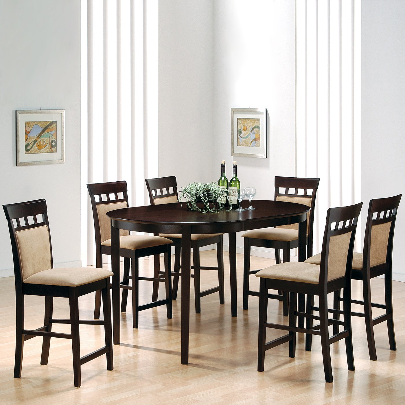 Mix & Match Panel Bar Stool with Cappuccino Finish with Mocha ...