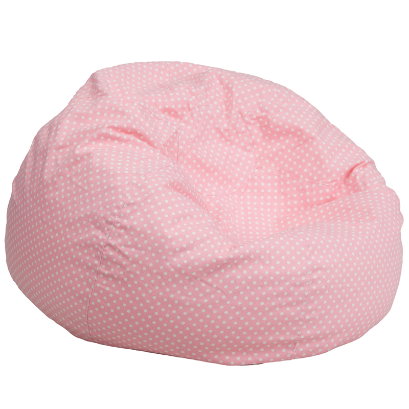 Oversized Light Pink Dot Bean Bag Chair - by Flash Furniture - Madison ...