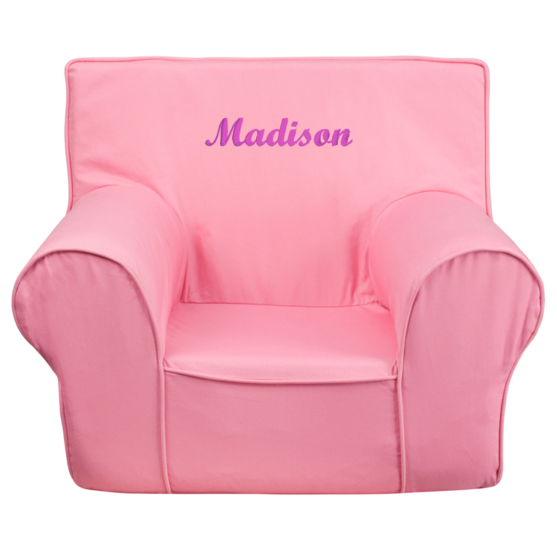 Personalized Small Solid Light Pink Kids Chair - by Flash Furniture ...