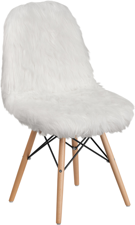 Shaggy Dog White Accent Chair - by Flash Furniture - Madison Seating